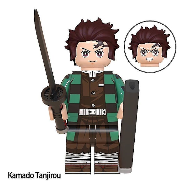 8pcs Demon Slayer Series Nezuko Tanjiro Assembly Building Blocks ...