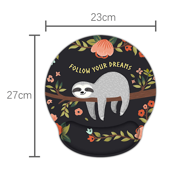 Hiirimatto rannetuella, ergonominen hiiren rannetuki Monivärinen | Fyndiq