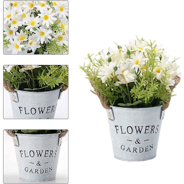 Konstgjorda blommor i kruka, 11 X 20 Cm, inomhus, utomhus | Fyndiq