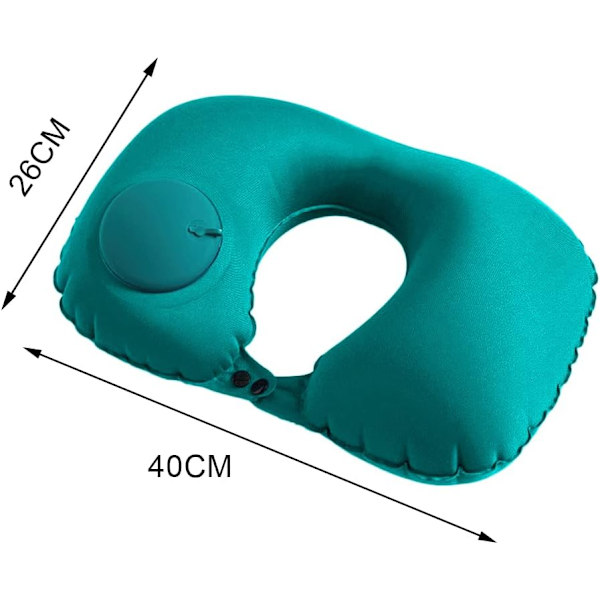 U-formad tryckkudde, bärbar U-formad uppblåsbar kudde, reseuppblåsbar ...