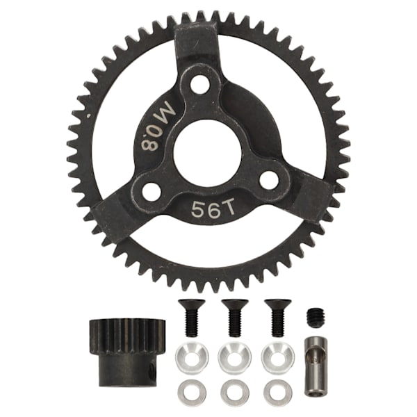 Stål Pinion Spur Gear Kit 32P 0.8M 56T 18T För Traxxas Slash 2WD 1 10 ...