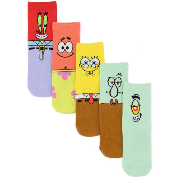 Svampbob Fyrkant Strumpor för barn/barn (paket med 5) 4 UK Chi ... Svampbob Fyrkant Strumpor för barn/barn (paket med 5) 4 UK Chi ...