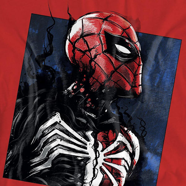 Spider-Man 2 Dam/Kvinnor Gamerverse Symbiote Parker T-Shirt X Red XXL ...