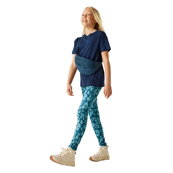 Dare 2B Flickor Barlia Leopardtryck Vinterleggings 13 År Sto Storm Blue ...