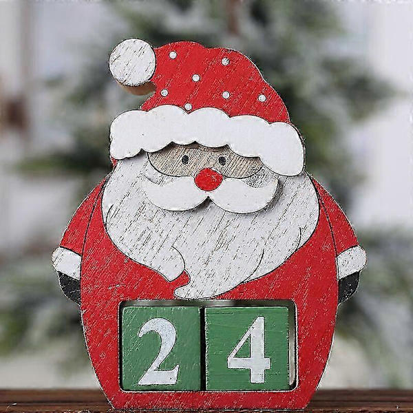 Adventskalender i trä med renar, nedräkningskalender, evighetskalender ...
