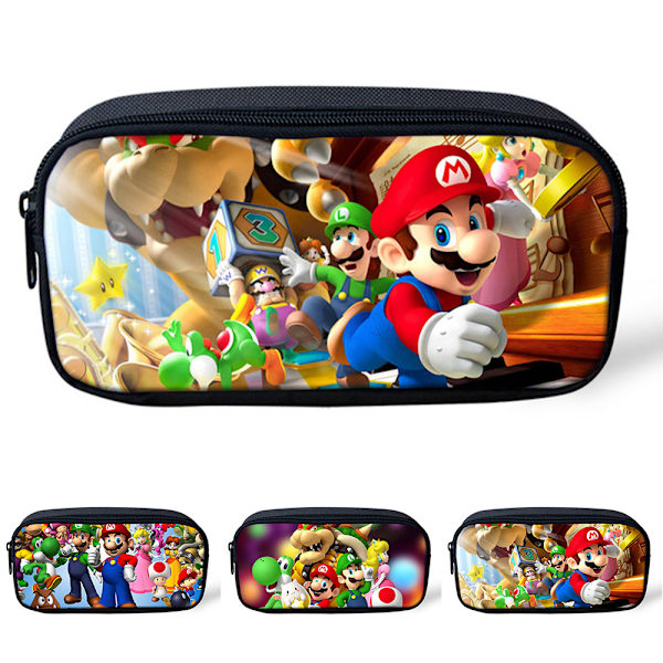 Super Mario Cartoon Student Case Stor kapacitet Brevpapper S | S | Fyndiq