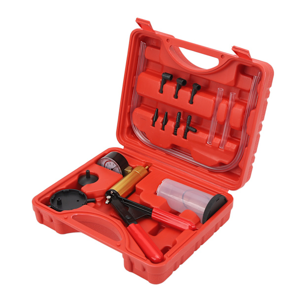 Handheld Vacuum Pump Test Kit with Vacuum Gauge Adapter Brake Bleeder ...