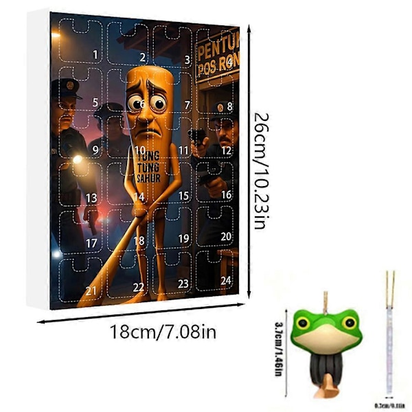 Tung Tung Tung Sahur 24 Dagars Adventskalender 2025, 2D Akryl ...