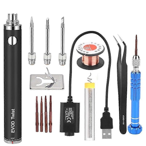 5V 15W Batteridrevet Loddekolbe Med USB-opladning Loddekolbe Trådløs ...