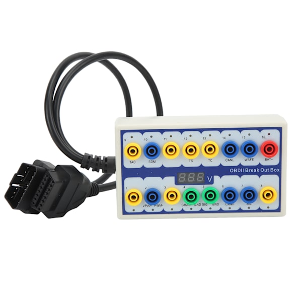 OBD2 Breakout Box Høy Ytelse Pinout Detektor Universal Bil OBD Linje ...