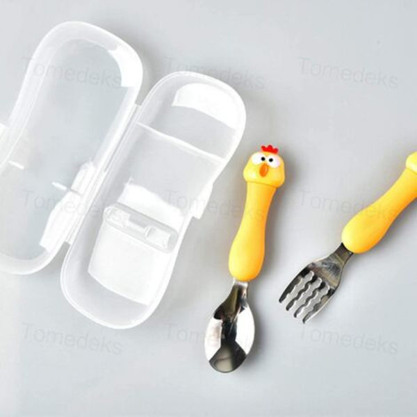 Uppsättningar barnbestick, bestick baby barn rostfria skedar för barn ...