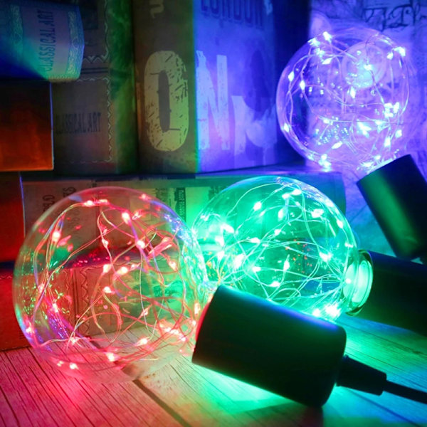 LED Edison String Light Bulb Färgglad RGB-belysning green 7b98 | green ...