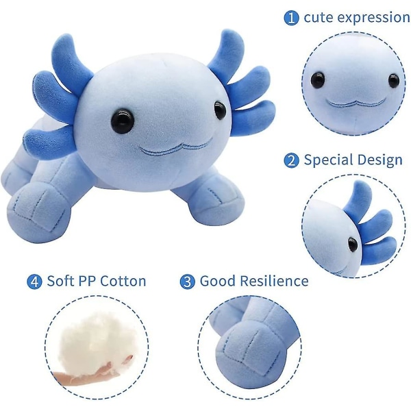 Axolotl Plyschleksaker 10,5' Mjuk Söt Axolotl Gosedjur, Kawaii Axolotl ... Axolotl Plyschleksaker 10,5' Mjuk Söt Axolotl Gosedjur, Kawaii Axolotl ...