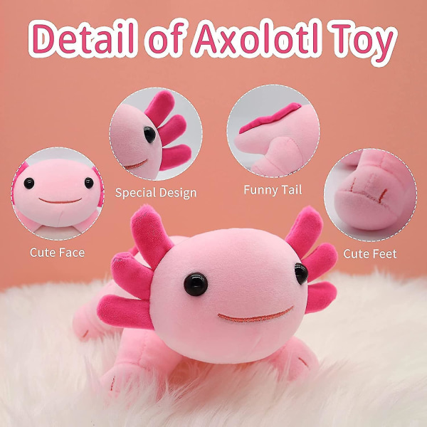 Axolotl Plyschleksaker 10,5' Mjuk Söt Axolotl Gosedjur, Kawaii Axolotl ... Axolotl Plyschleksaker 10,5' Mjuk Söt Axolotl Gosedjur, Kawaii Axolotl ...