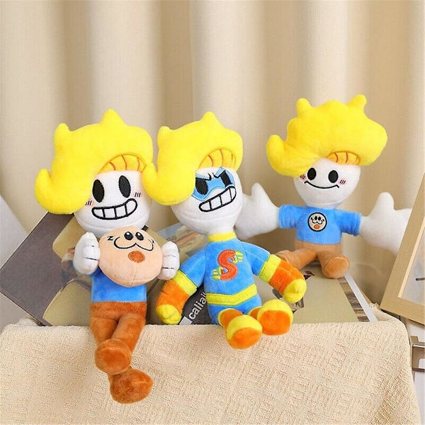 Hamination Bryson ja Ham Plushie -lelut Super Boy keltaisella hiuksella ...