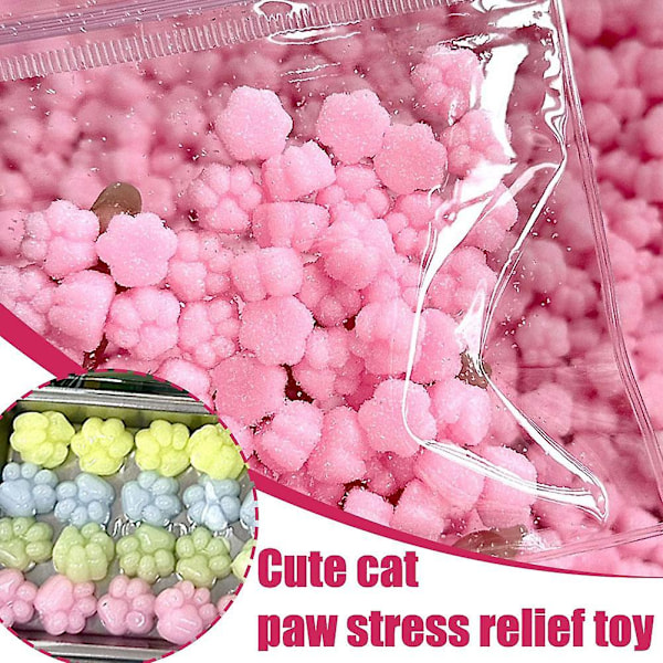 100 st Tecknad Kattklo Kläm Lek Söt Katt Tass Dekompressionsleksak LGL ...