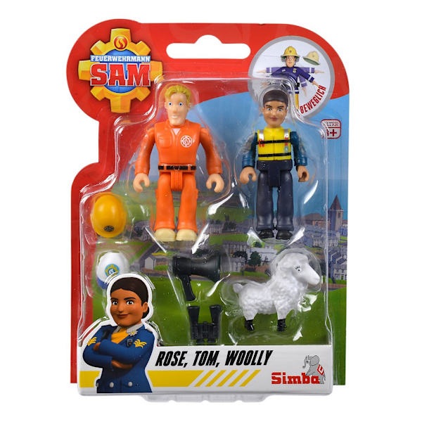 Simba Fireman Brandman Sam Figurer Double Pack Rosa Tom Woolly | Fyndiq