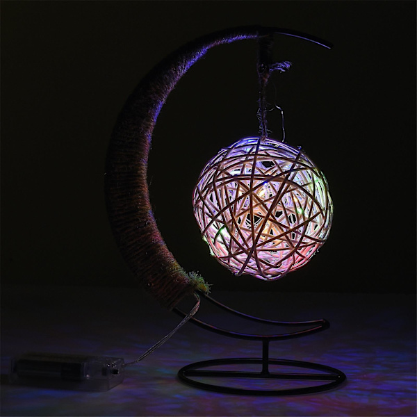 LED Måneskin Sepak Takraw Smijern Base Hjem Indretning Hængende Lys ...