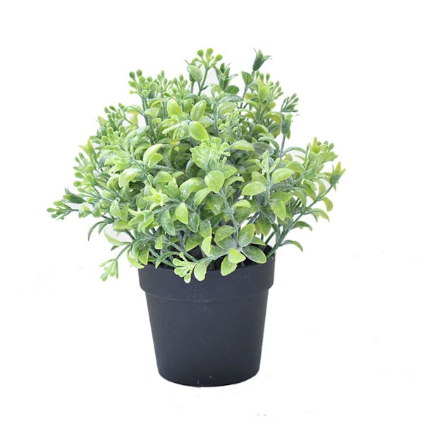 Kunstig Potteplante Falsk Eucalyptus Plante - Lille Kunstig Græs med ...