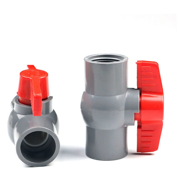 PVC-kulventil, U-PVC-plastventil, raka kopplingar (20 mm) för ...