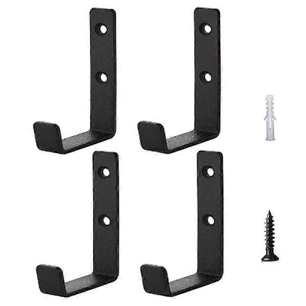 Set med 4 kraftiga J-formade krokar - Garagekrokar ...