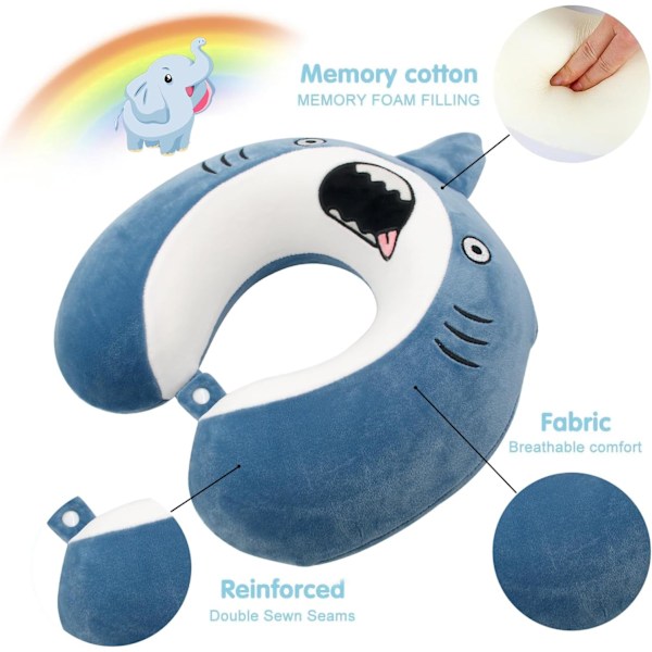 Hyr U-format nackstöd i ren memory foam, bekvämt i alla sittställningar ...