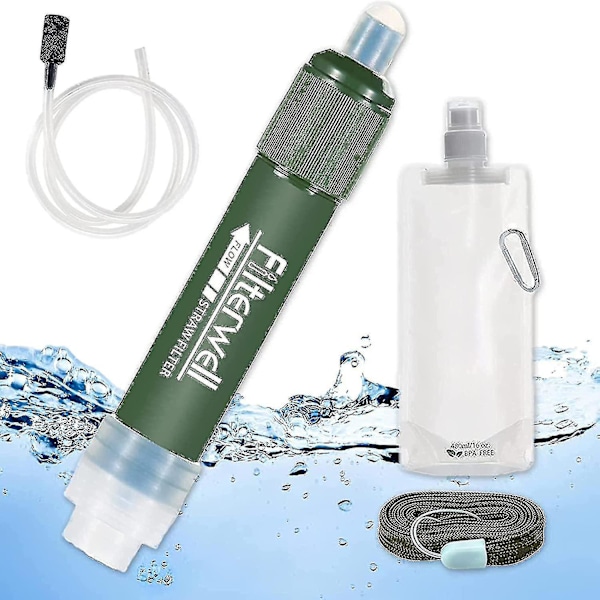 Bærbar vandfilter og vandrenser med kulfilter | Fyndiq