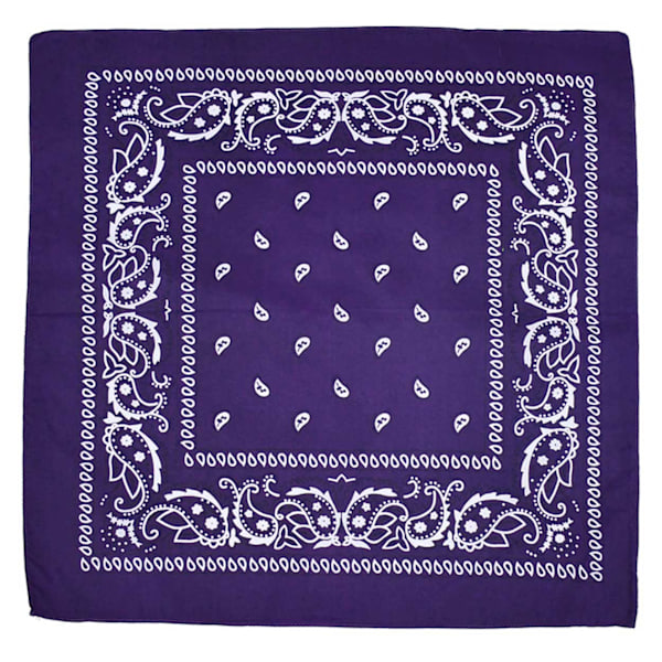 Bandana Scarf Sjal Snusnäsduk Paisleymönster Lila lila | Fyndiq