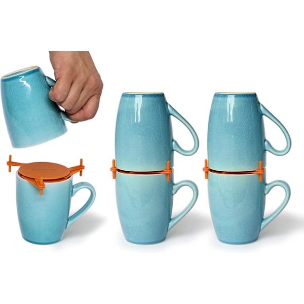 3 stk. Justerbar Stabelbar Kaffekrus Holder til Te Kopper og Krus ...