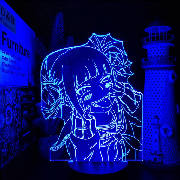 Anime Himiko Toga My Hero Academia 3D Illusion Neon Night Li | Fyndiq