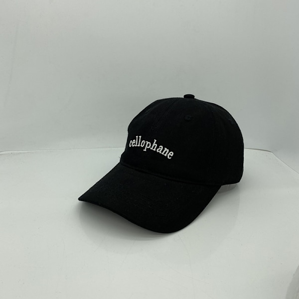 Cap Dam med bokstavsbroderi Mjuk topp vår och sommar Sim Black | Fyndiq