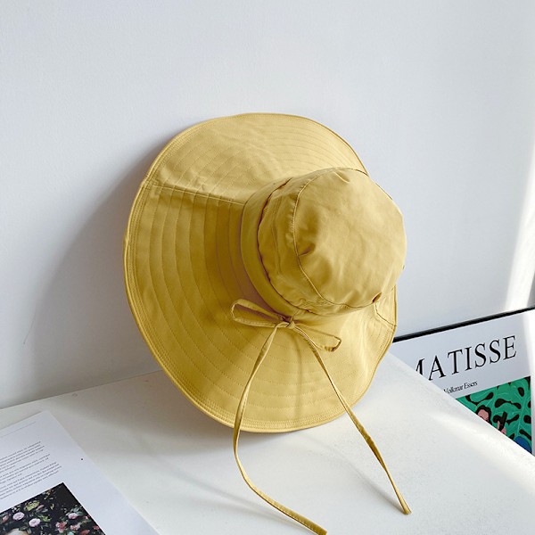 Stor solhatt för kvinnor med UV-skydd, hopfällbar Yellow | Fyndiq