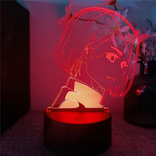 Jujutsu Kaisen Gojo 3D Illusionslampa med Smart Touch, RGB-effekt, USB ...