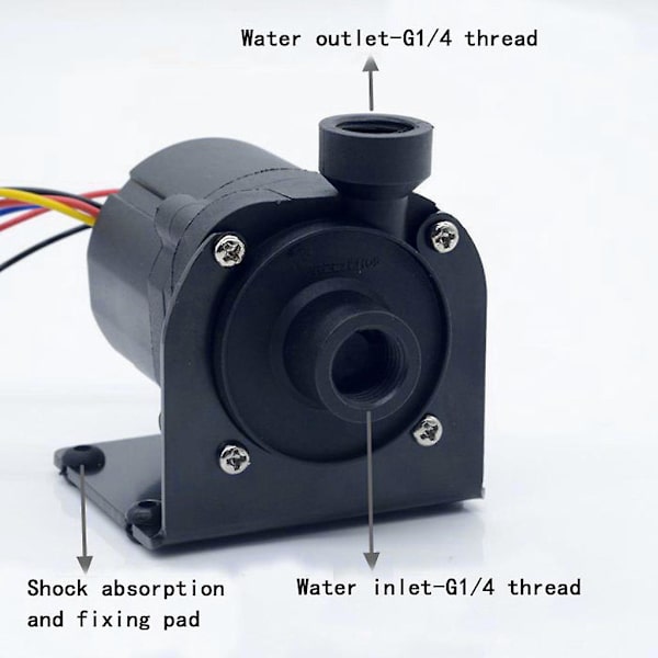 Sc600 12v 10w DC Vattenpump 600 L/h G1/4\" Ingång Och Utgång Används ...