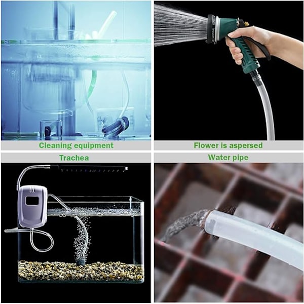 Transparent trykkrør 60 meter, 10 × Slange av 12mm PVC-rør | Fyndiq