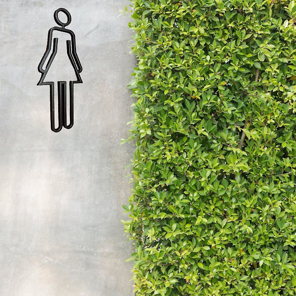 WC-kyltti Seinätarra Kylpyhuoneen Kyltti Lasten WC WC Itsestään ...