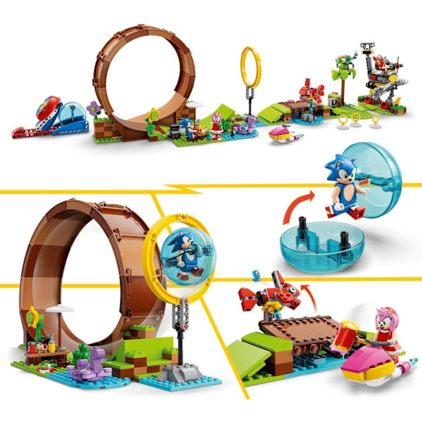 LEGO Sonic the Hedgehog 76994 - Sonic's Green Hill Zone Loop Cha 3128 ...