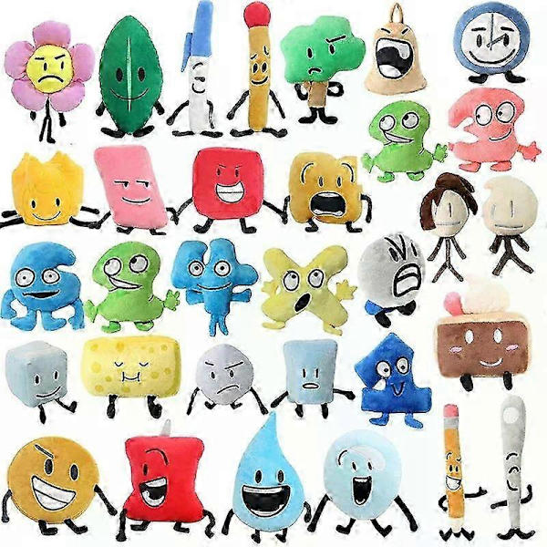 2025 Gaibosi Anime Battle for Dream Island Plyschleksak BFDI Uppstoppad ...