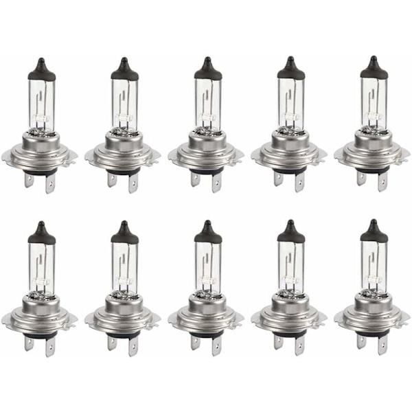 10 st LED-halogenlampor 12V H7 55W Lång livslängd Vitt ljus / Helljus ...