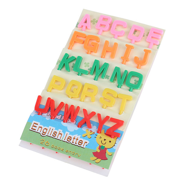 26 kpl/setti Cartoon Alphabet Fruit Fork Muovihaarukka Kannettava ...