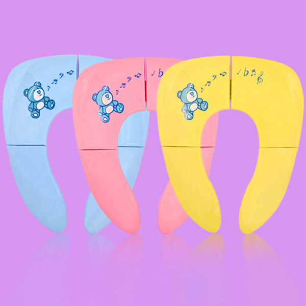 Baby Travel Folding Potty Seat bærbart toilettræning til småbørn Yellow ...