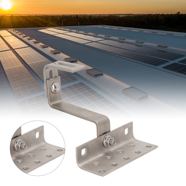 Slitesterke monteringsbraketter for solcellepanel i bredt format ...