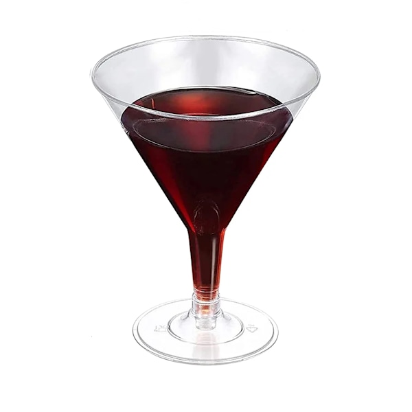 Uknuselige Mini Martini-kopper for bryllup og arrangementer, trygge og ...