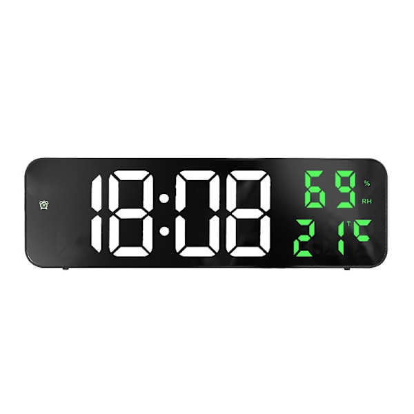 Digital Väggklocka med Fjärrkontroll, Stor Display Plug-in LED Digitala ...