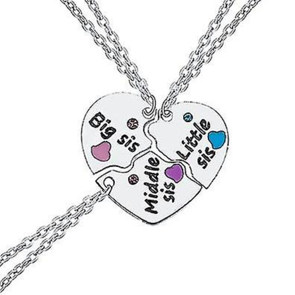 2-delade set halsband metall par hänge halsband krage bästa vän Bff ... 2-delade set halsband metall par hänge halsband krage bästa vän Bff ...