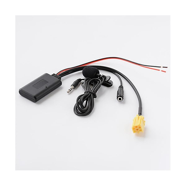 Bilradio 6pin Mini Aux i erstatning 3,5 mm lyd Bluetooth mikrofonkabel ...