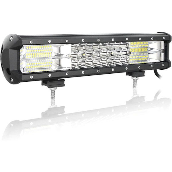 15 Tommer 216W LED Lygtepind Spot Flood Combo Beam LED Bar 12V 24V ...