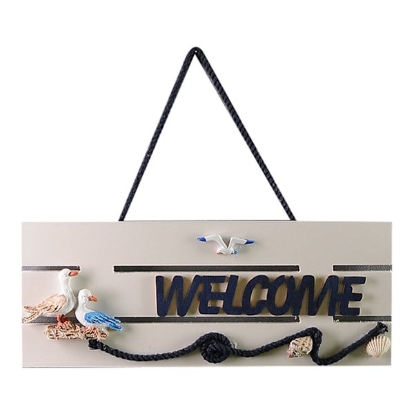 Velkommen Skilt Ocean Style Hængende Væg Skilt Dekoration til Hoveddør ...