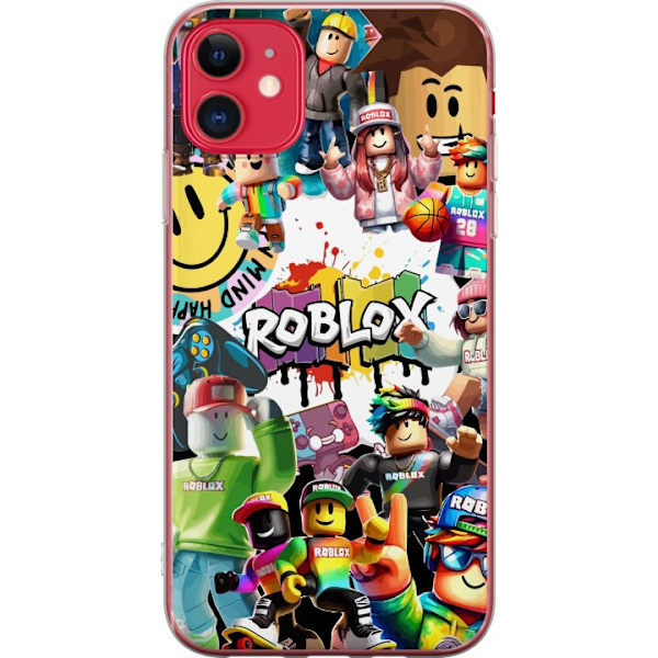 Apple iPhone Genomskinligt Skal, Roblox Tecknad Design, Transparent ...