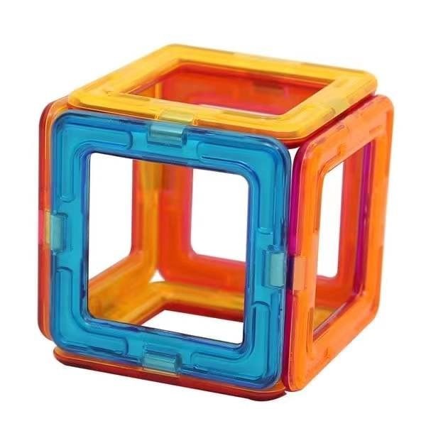 Magnetiska brickor Magnetiska brickor - Bygg med magneter i flerfärgade ...